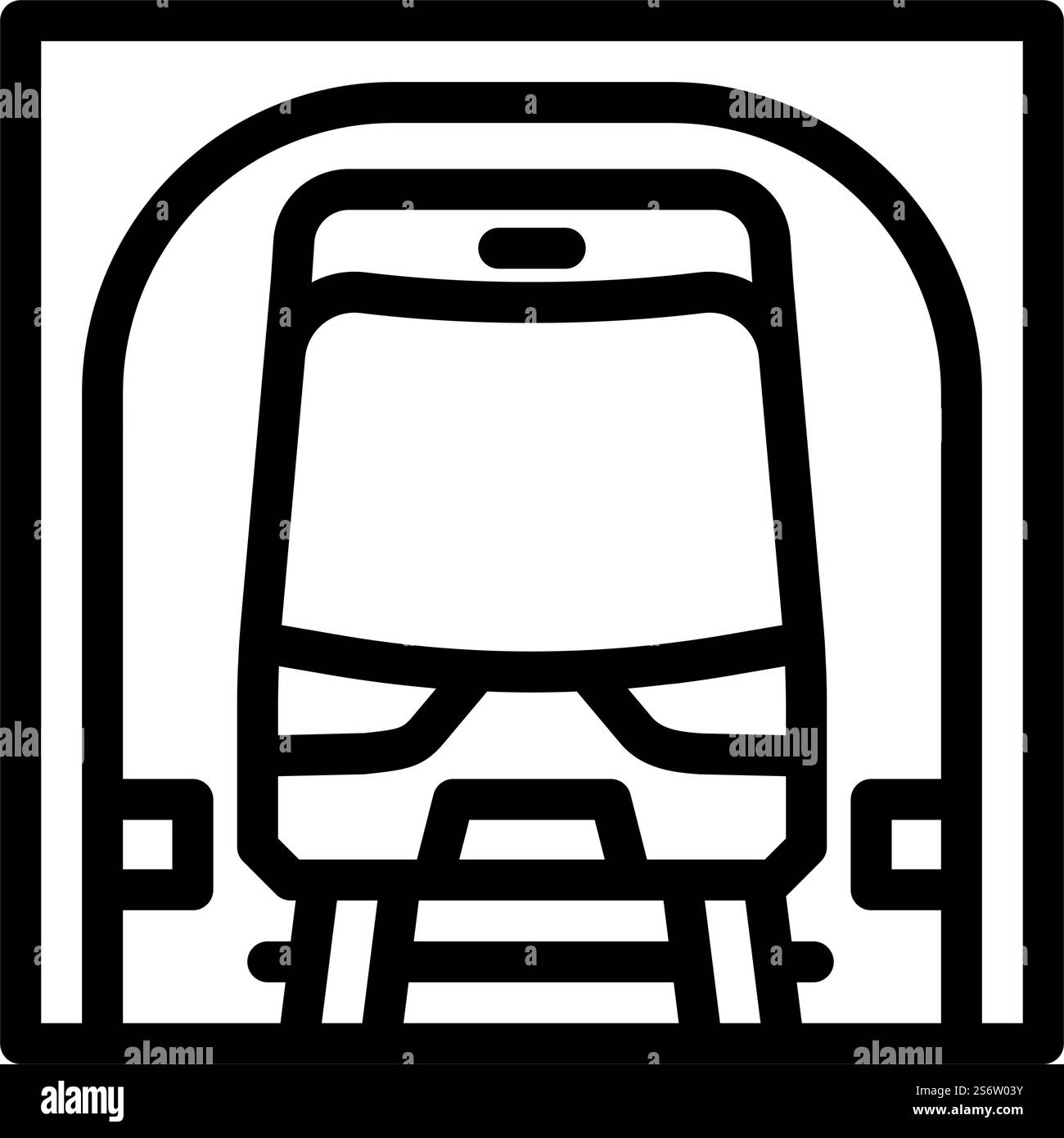 underground metro transport line icon vector. underground metro ...