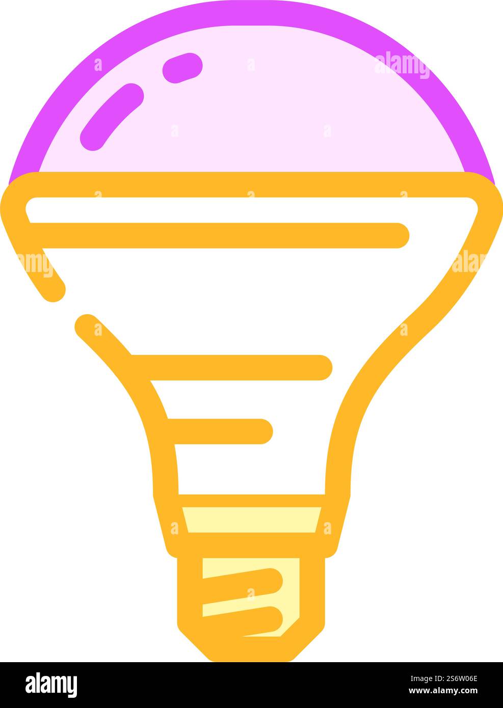 ray glow light bulb color icon vector. ray glow light bulb sign ...
