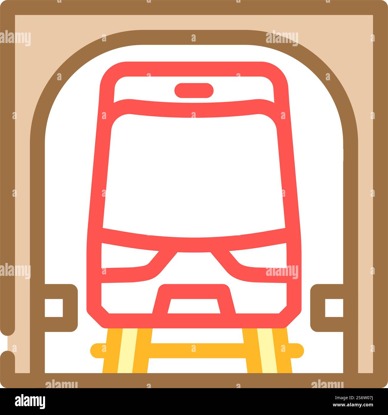 underground metro transport color icon vector. underground metro ...