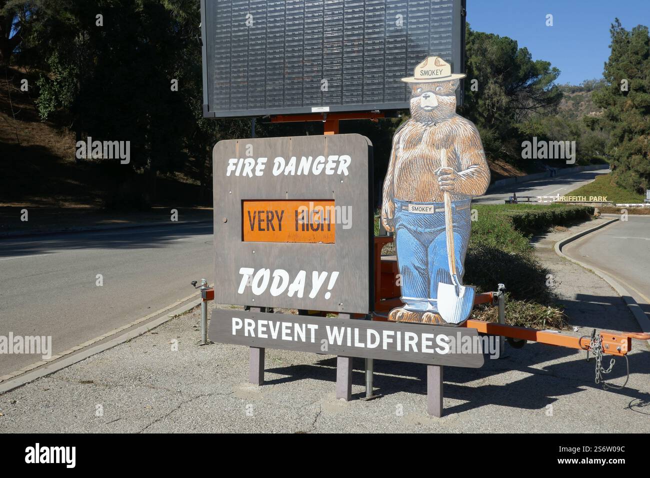 Los Angeles, California, USA 16th January 2025 Smokey The Bear Fire ...