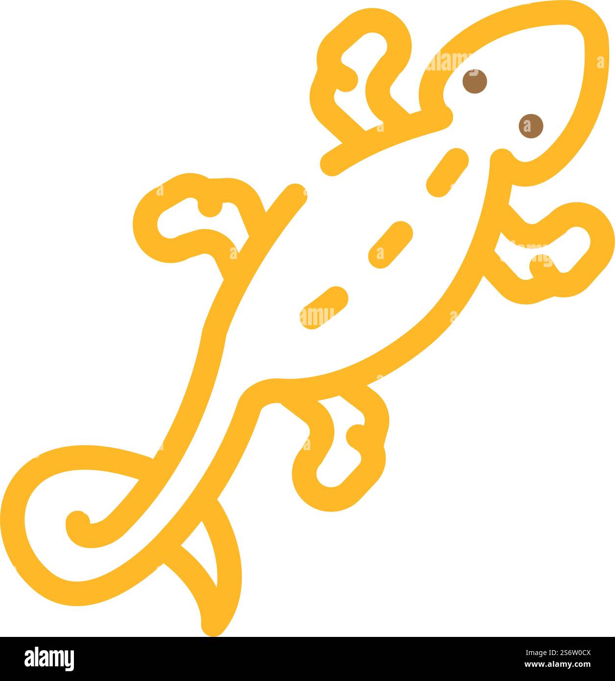 lizard animal color icon vector. lizard animal sign. isolated symbol ...