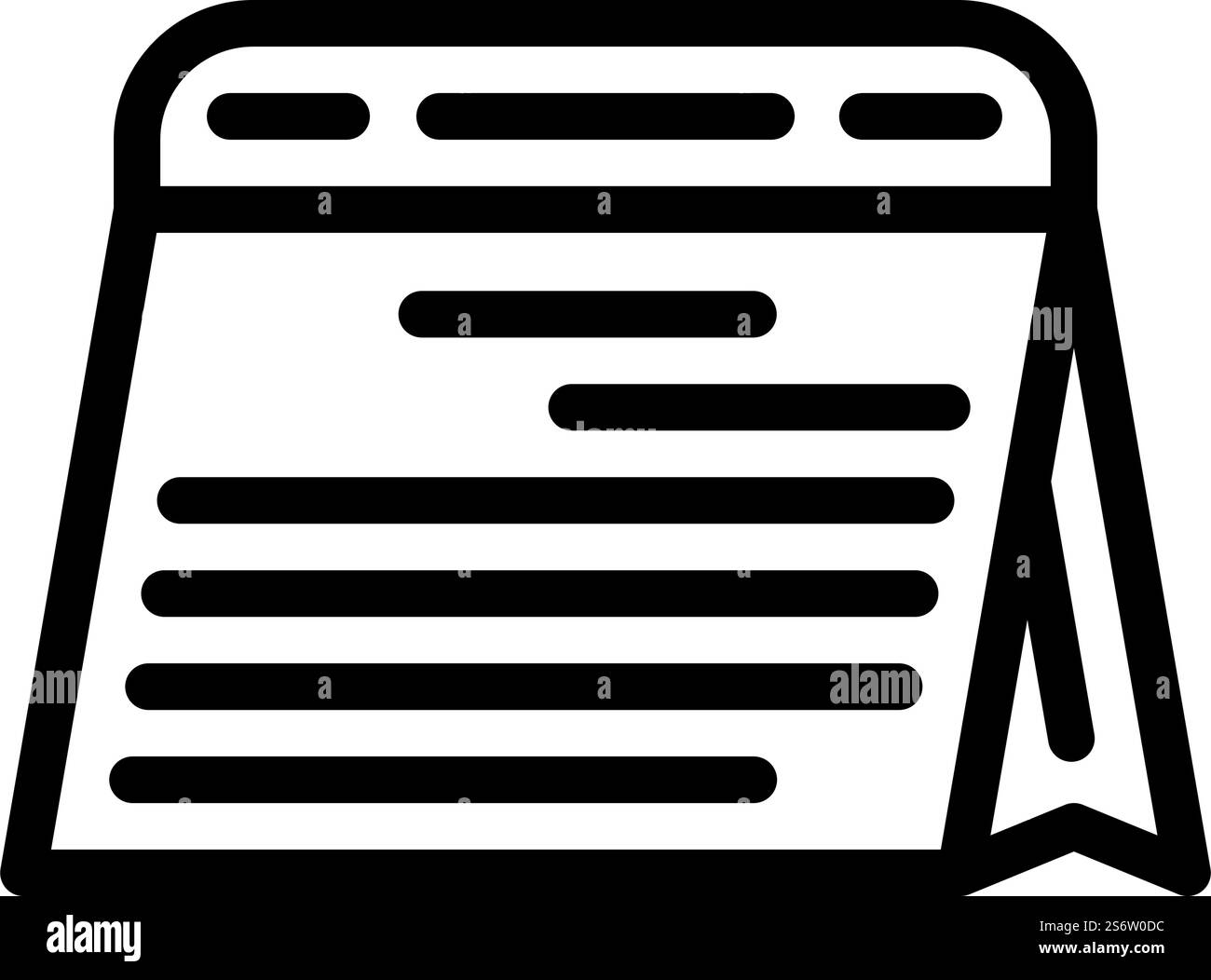 calendar for planning month line icon vector. calendar for planning ...