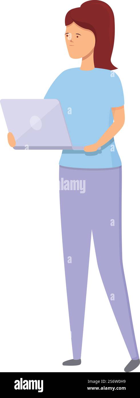 Brand girl manager icon cartoon vector. Build business. Crane strategy ...
