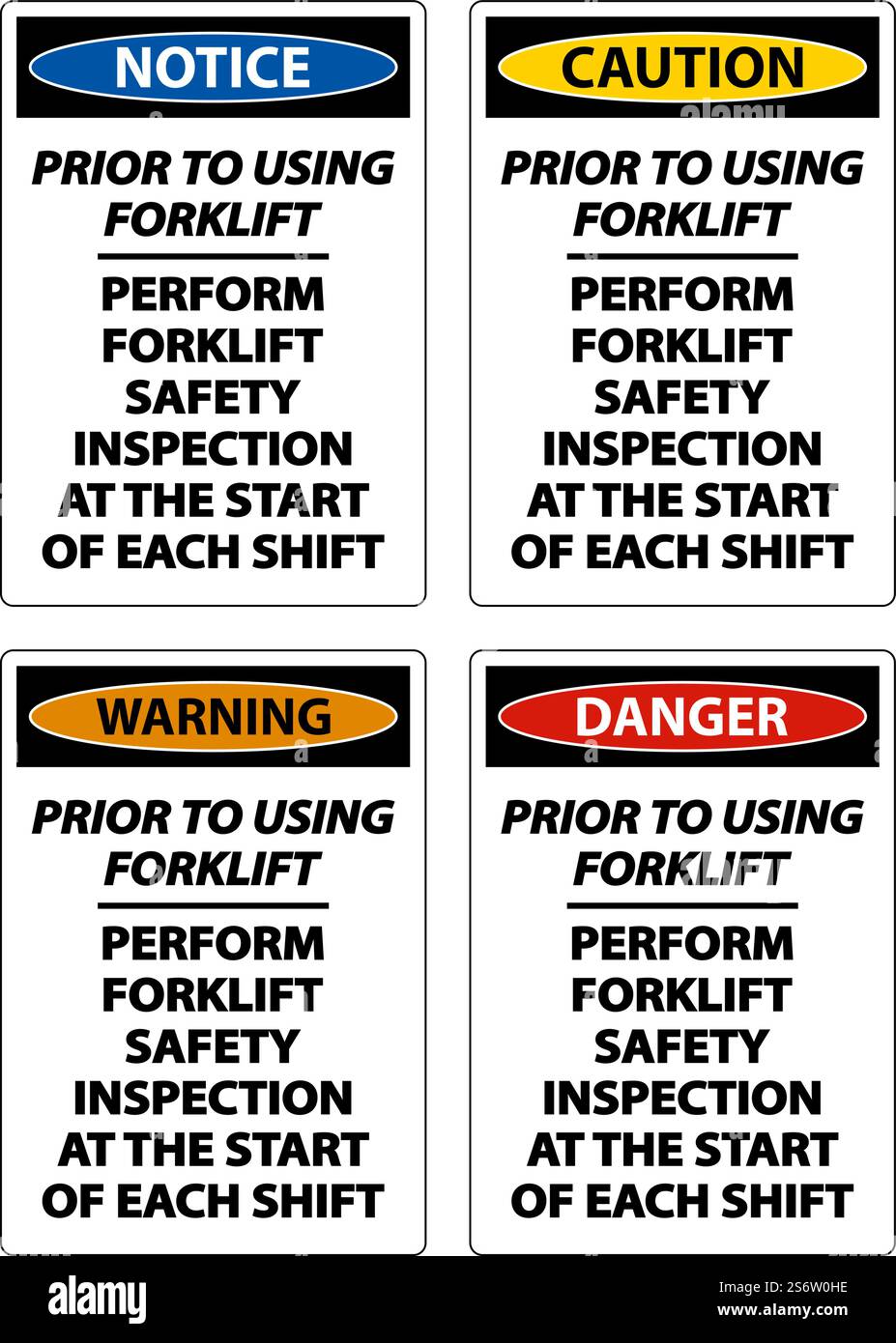 Perform Safety Inspection Sign On White Background Stock Vector Image ...
