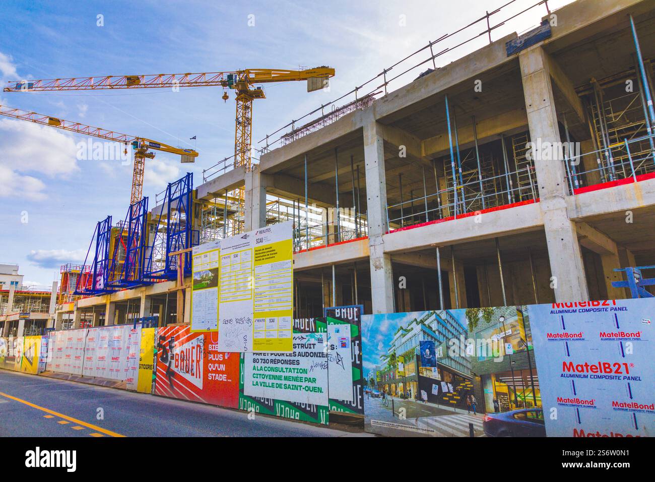France, Ile de France, Seine-Saint-Denis, Saint-Ouen. Bauer stadium ...