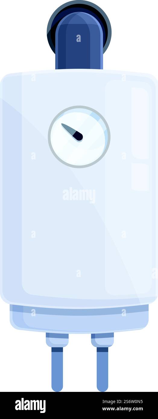 Radiator gas boiler icon cartoon vector. Hot thermal. Furnace system ...