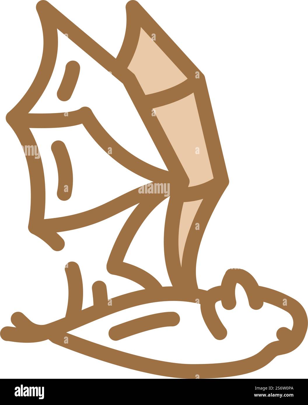 bat zoo animal color icon vector. bat zoo animal sign. isolated symbol ...