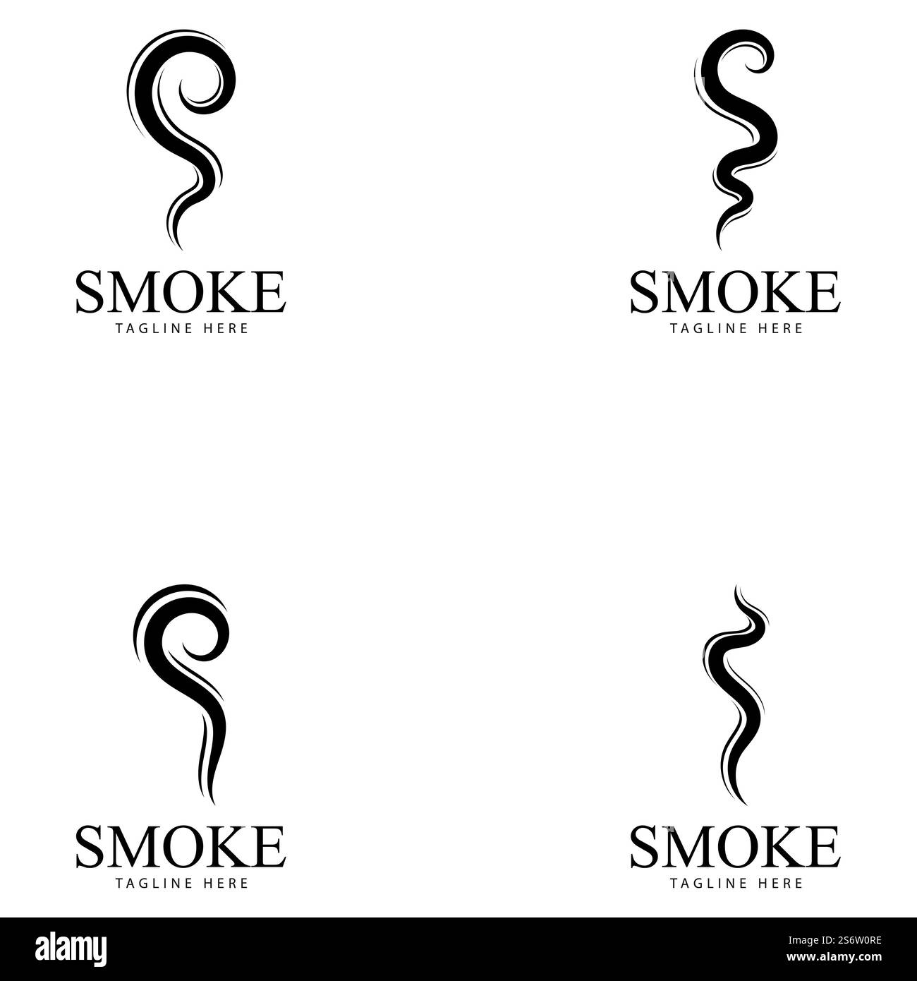 Smoke steam icon logo illustration isolated on white background Aroma ...