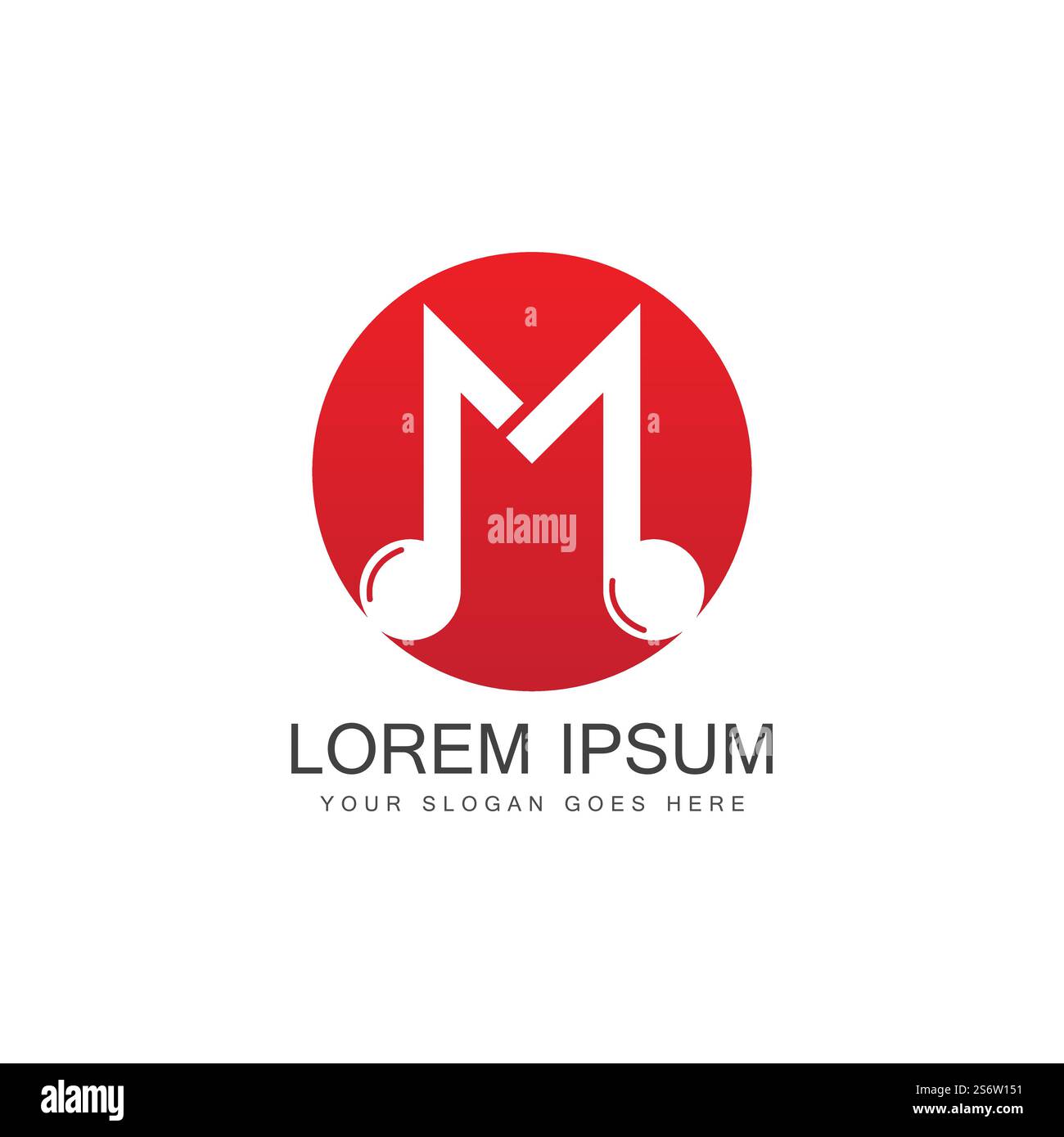 Music logo vector icon - Vector. Letter M Music Logo Stock Vector Image ...