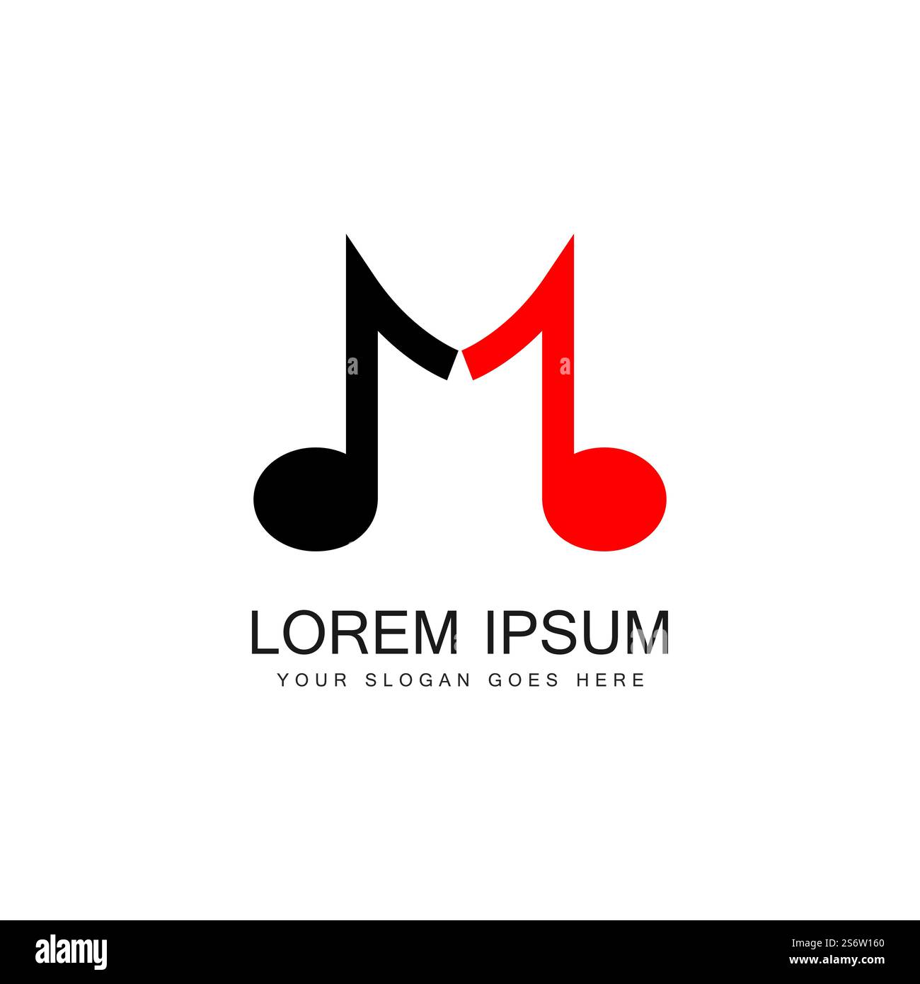 Music logo vector icon - Vector. Letter M Music Logo Stock Vector Image ...