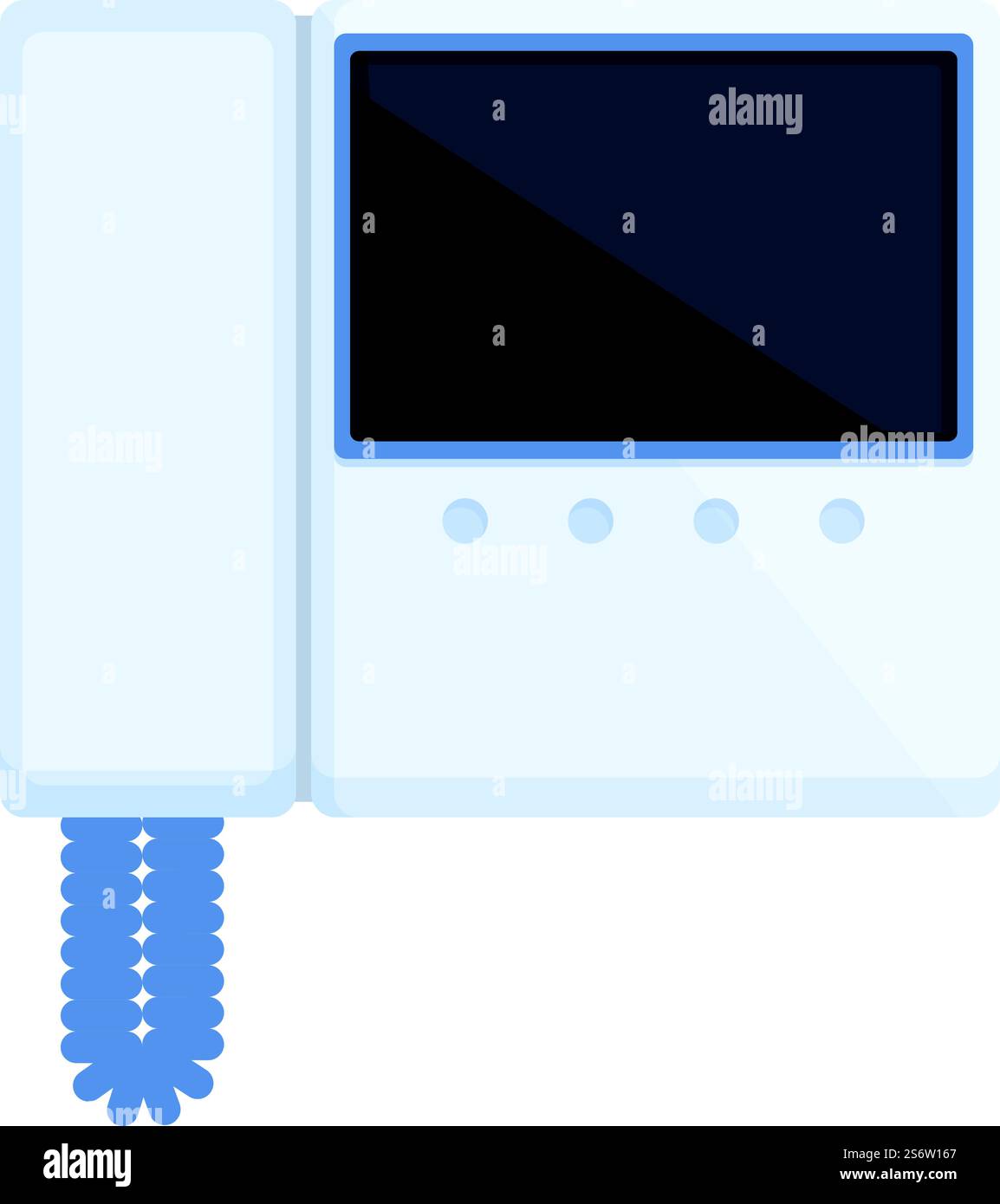 Intercom voice icon cartoon vector. Door system. Phone security ...