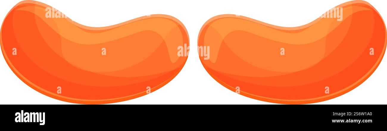 Small eye patch icon cartoon vector. Gel beauty. Pad sleep. Small eye ...