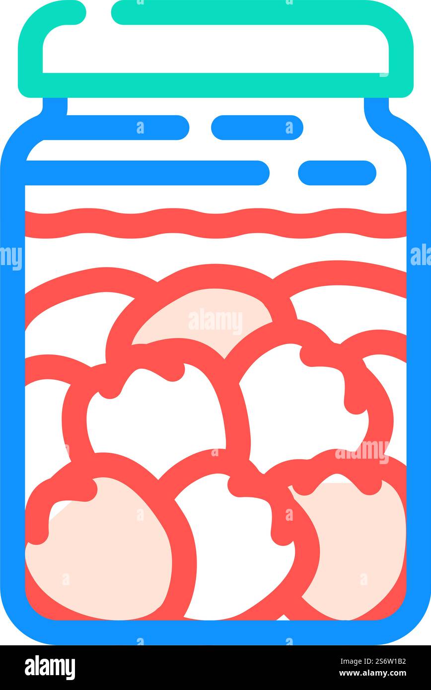 conservation tomato bottle color icon vector. conservation tomato ...