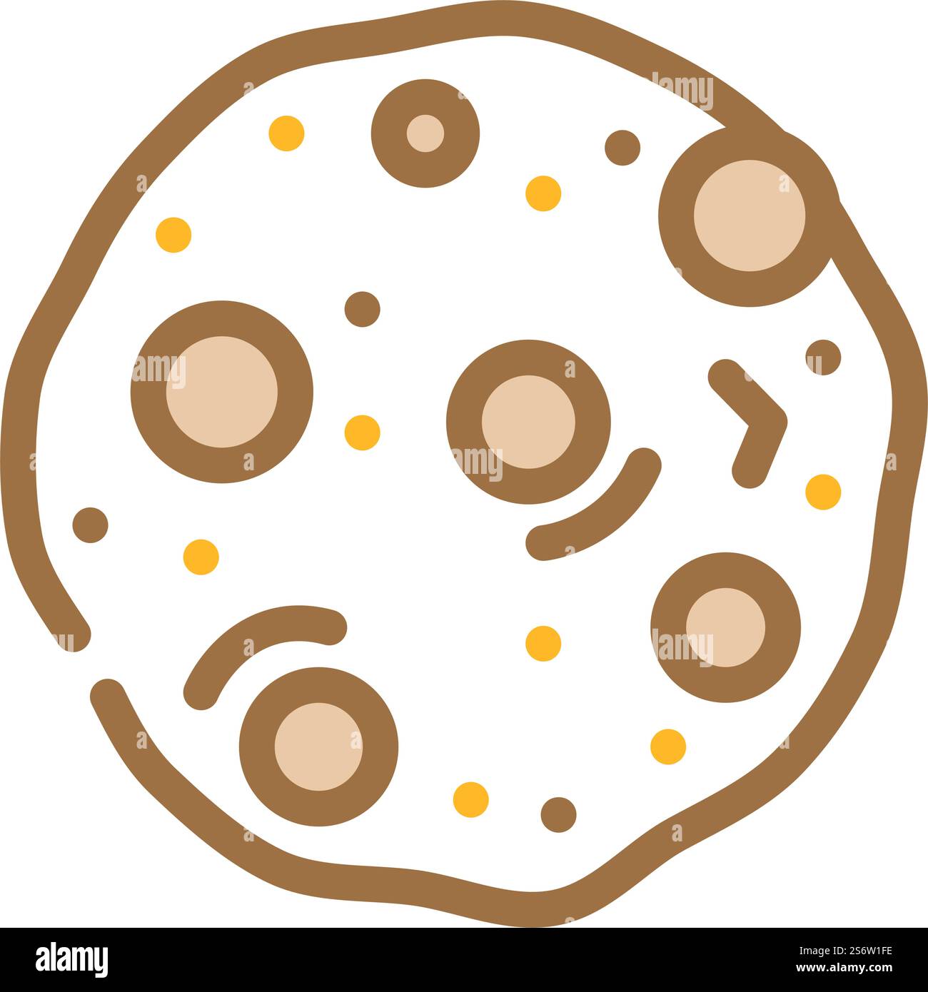 cookie pastry food color icon vector. cookie pastry food sign. isolated ...