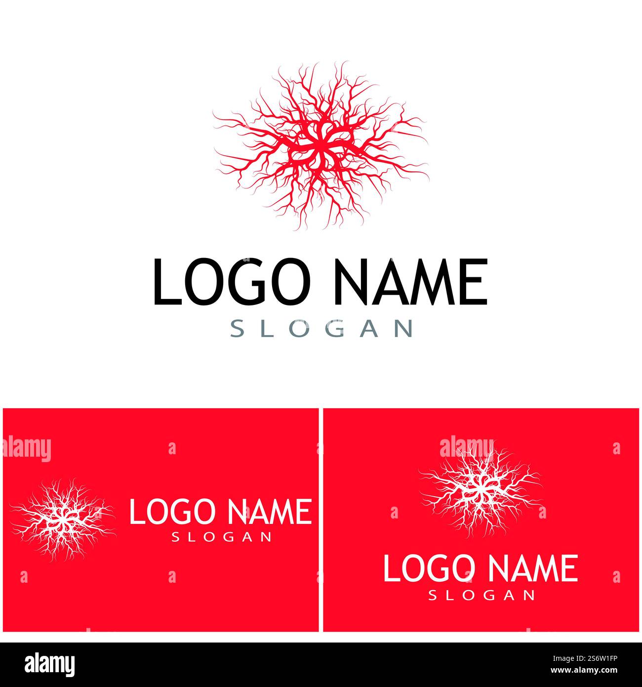 Veins Logo Template vector symbol medical design Stock Vector Image ...
