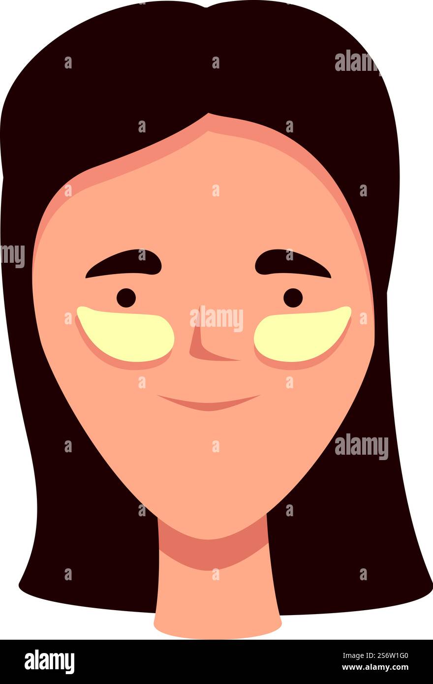 Student girl eye patch icon cartoon vector. Skin pack. Apply pad ...