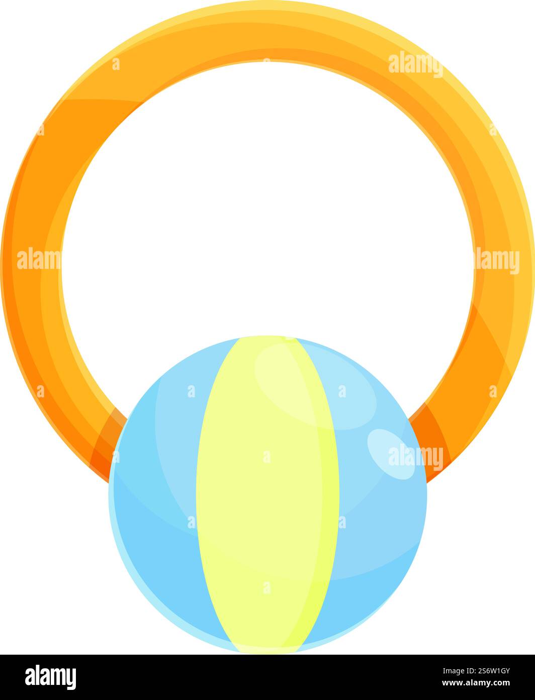 Cat rattle play icon cartoon vector. Pet dog toy accessories. Cat ...