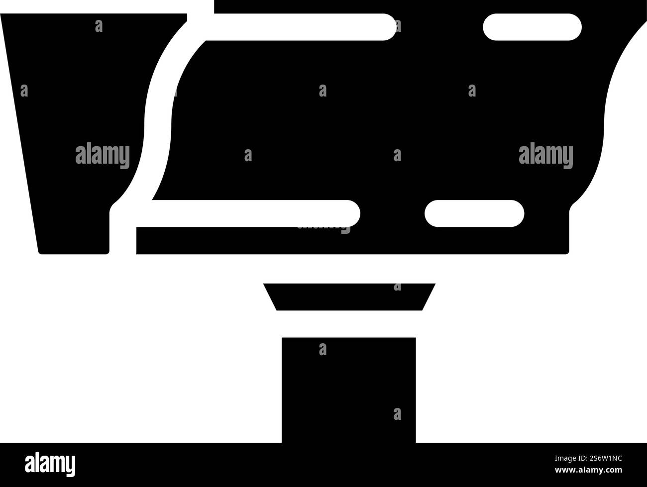 gutters and downspouts glyph icon vector. gutters and downspouts sign ...