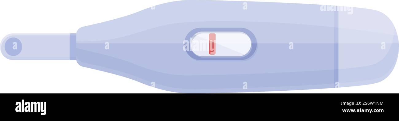 Digital pregnancy icon cartoon vector. Pregnant test. Positive kit ...