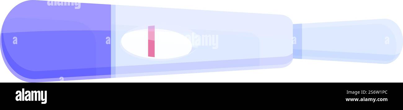 Medical pregnant test icon cartoon vector. Positive test. Negative ...