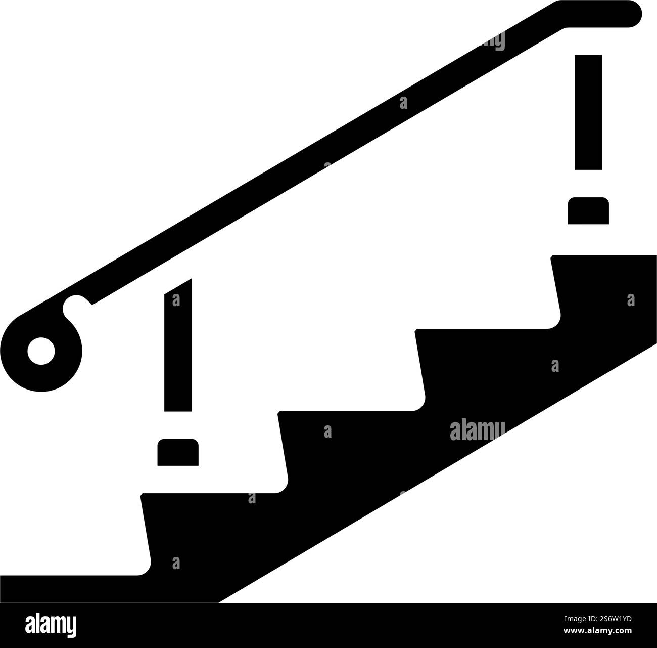 deck posts and handrails glyph icon vector. deck posts and handrails ...