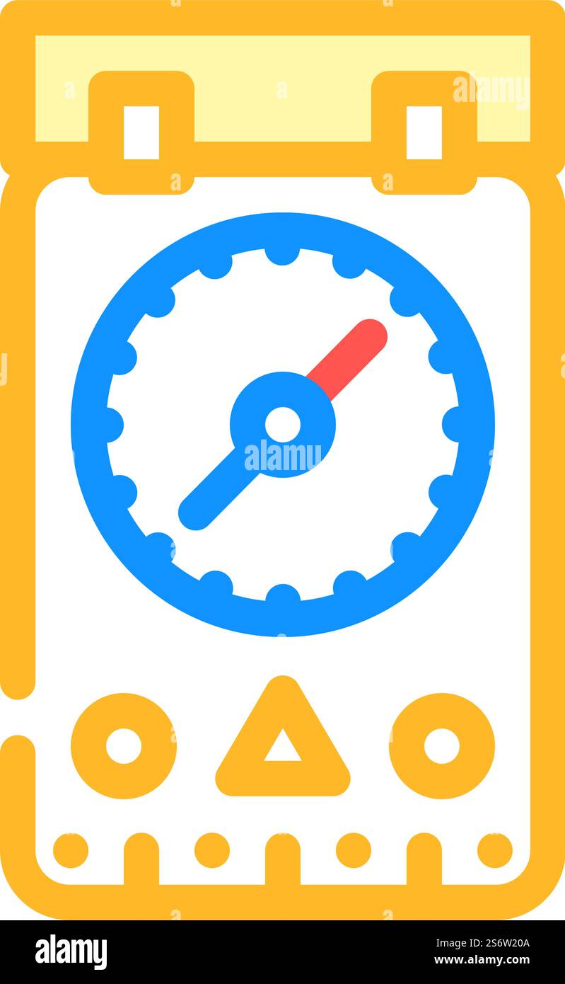 compass tool color icon vector. compass tool sign. isolated symbol ...