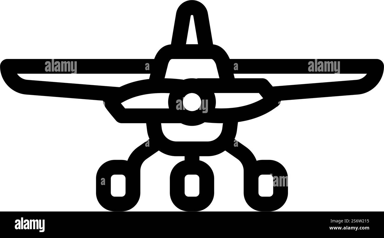 aircraft plane line icon vector. aircraft plane sign. isolated contour ...