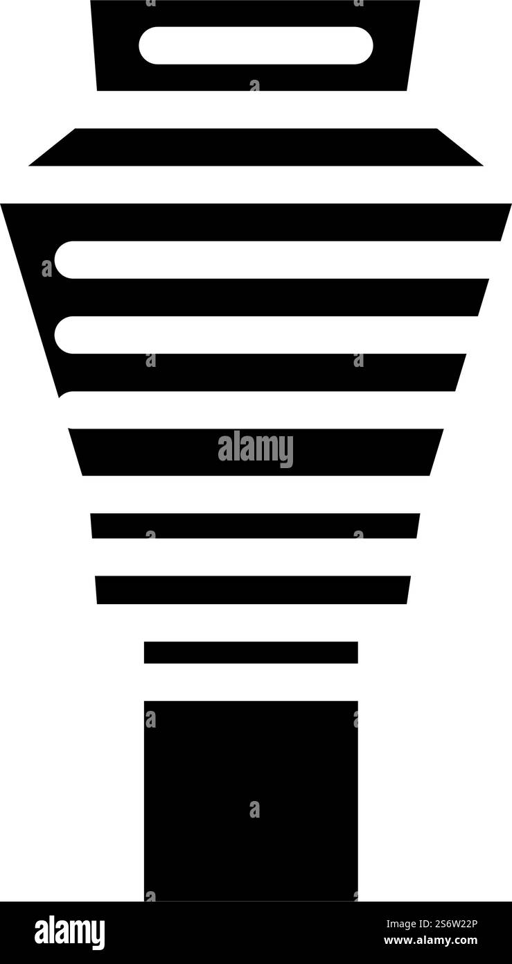 tower airport glyph icon vector. tower airport sign. isolated contour ...