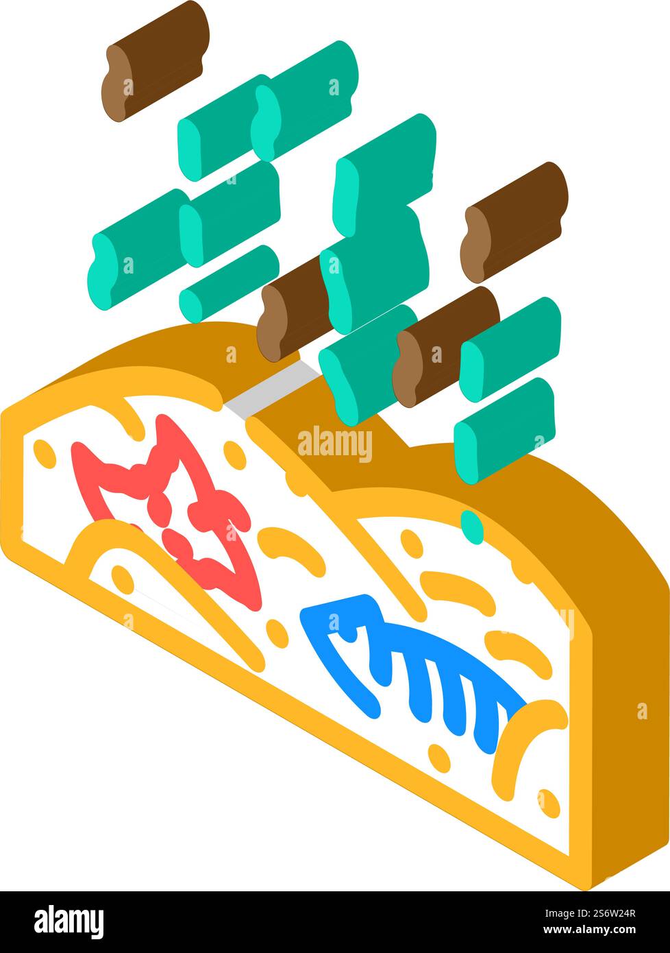 organic waste isometric icon vector. organic waste sign. isolated ...