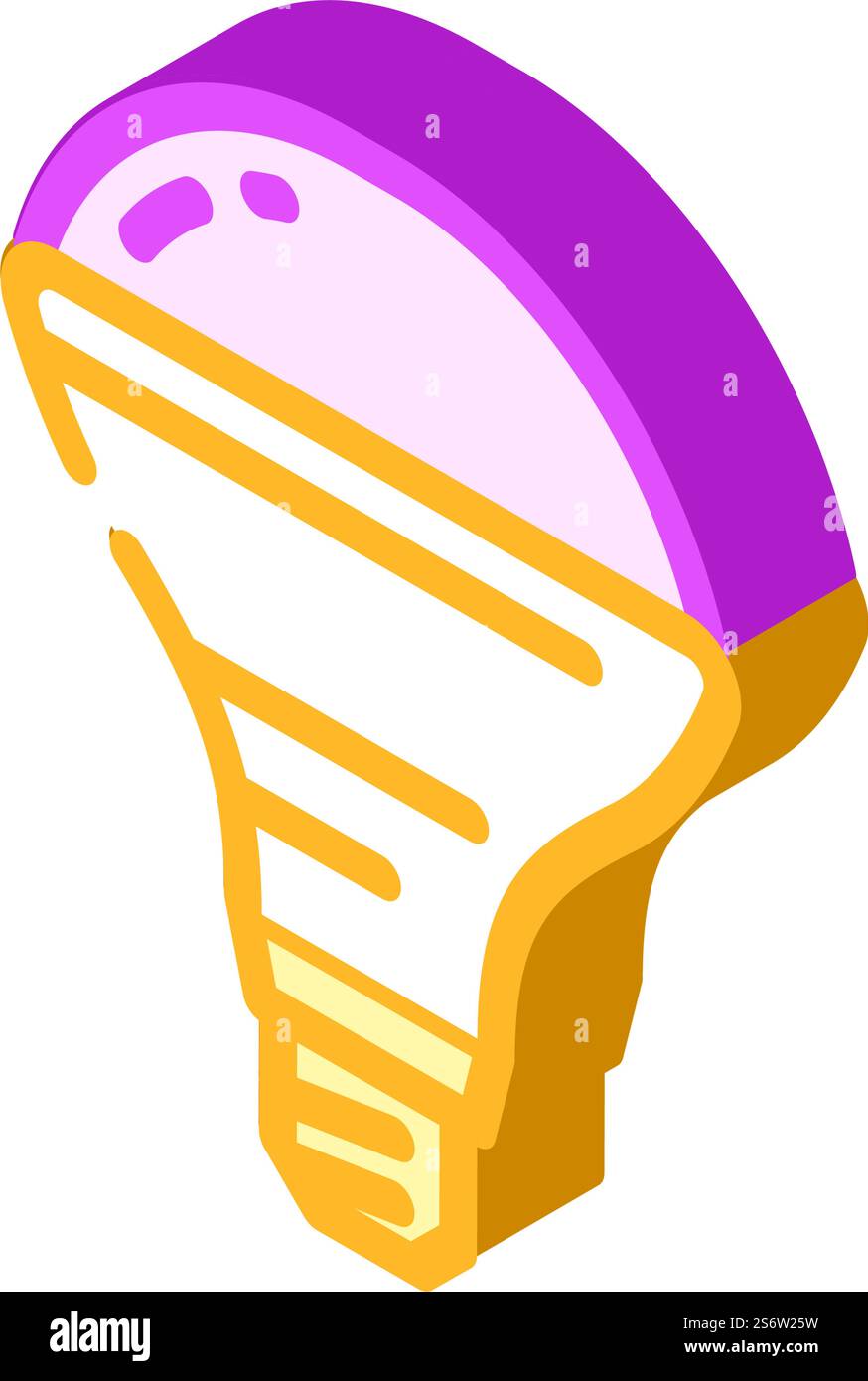 ray glow light bulb isometric icon vector. ray glow light bulb sign ...