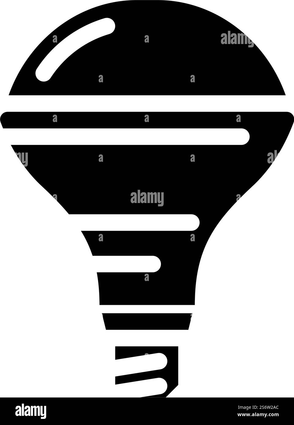 ray glow light bulb glyph icon vector. ray glow light bulb sign ...