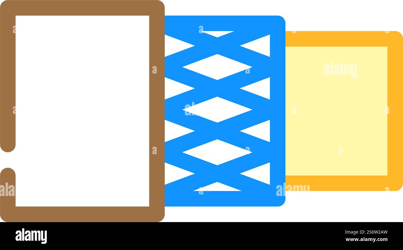 armored cables color icon vector. armored cables sign. isolated symbol ...