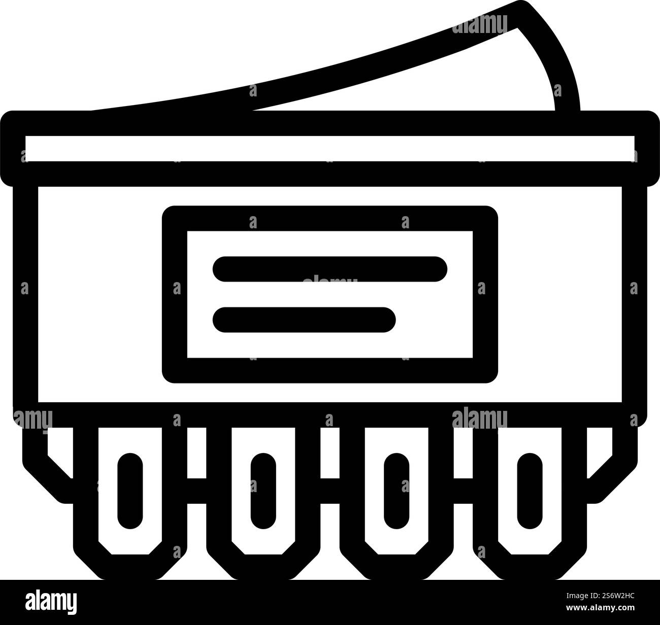 double pole single throw switch device line icon vector. double pole ...