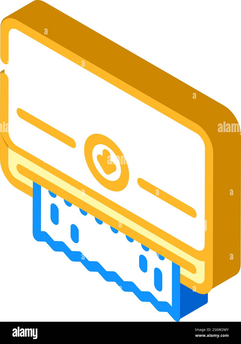 napkin dispenser isometric icon vector. napkin dispenser sign. isolated ...