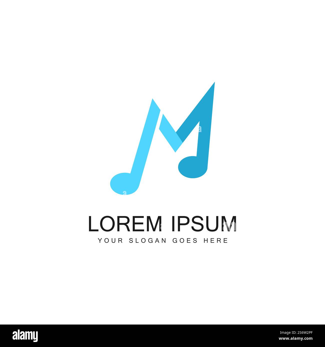 Music logo vector icon - Vector. Letter M Music Logo Stock Vector Image ...