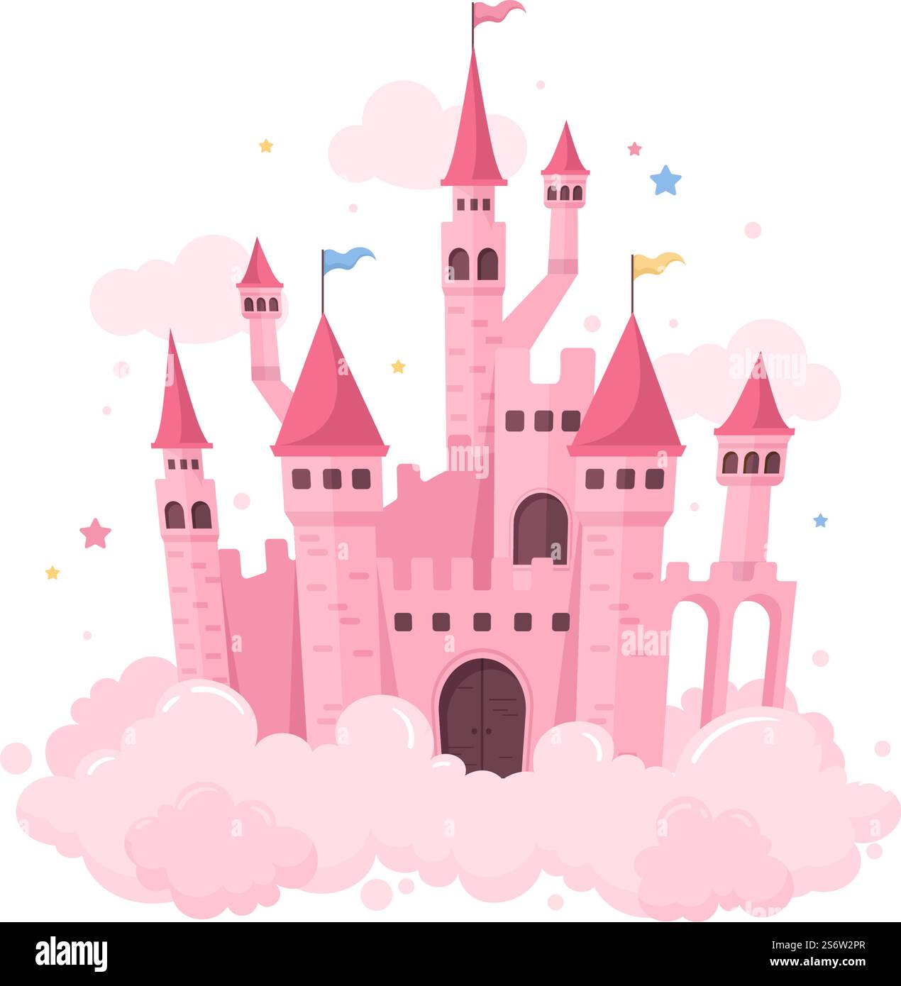 Castle with Majestic Palace Architecture and Fairytale Like Scenery in ...