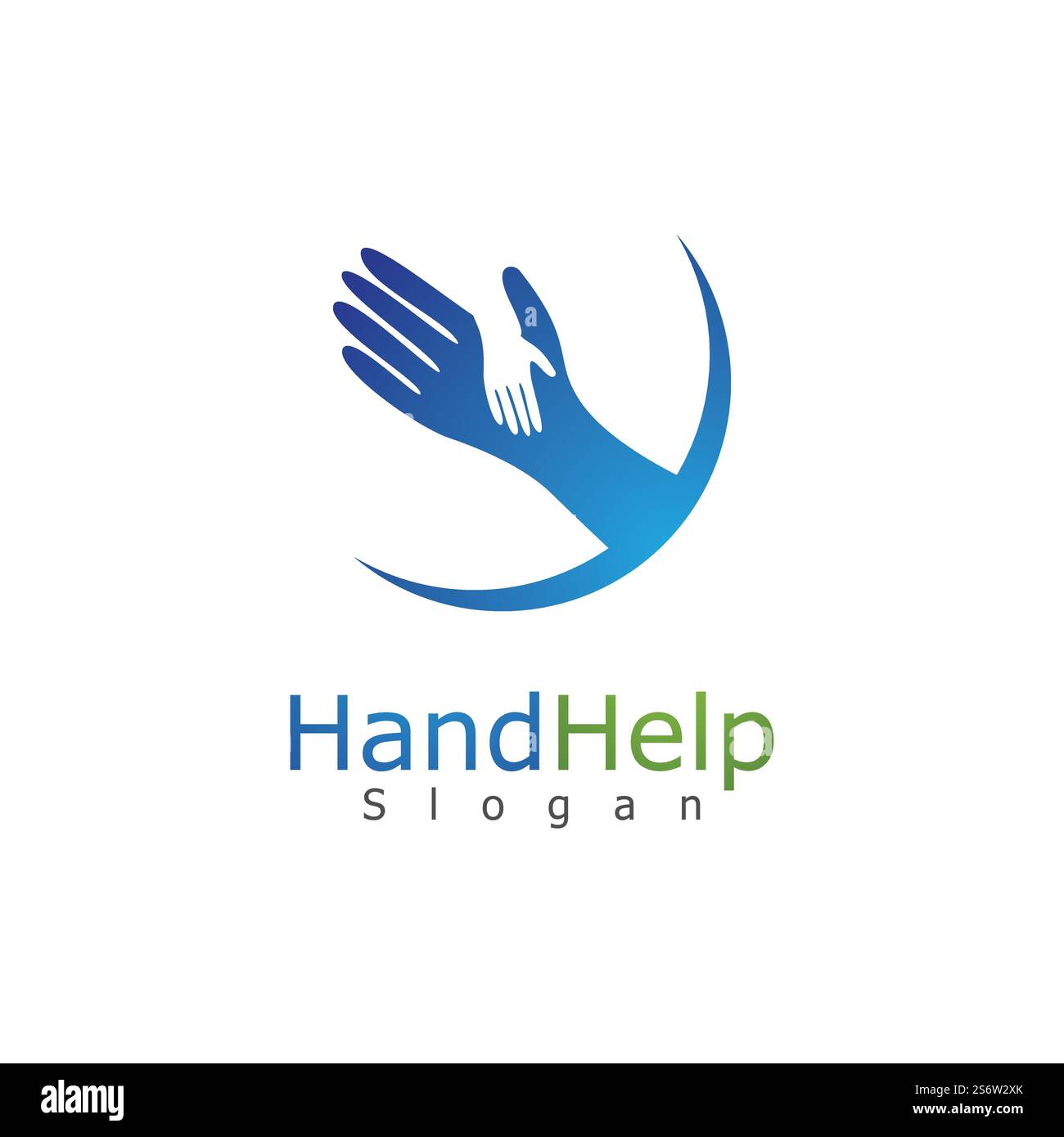 help hand vector logo design icon app Stock Vector Image & Art - Alamy