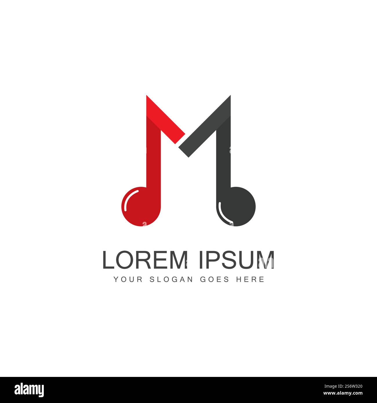 Music logo vector icon - Vector. Letter M Music Logo Stock Vector Image ...