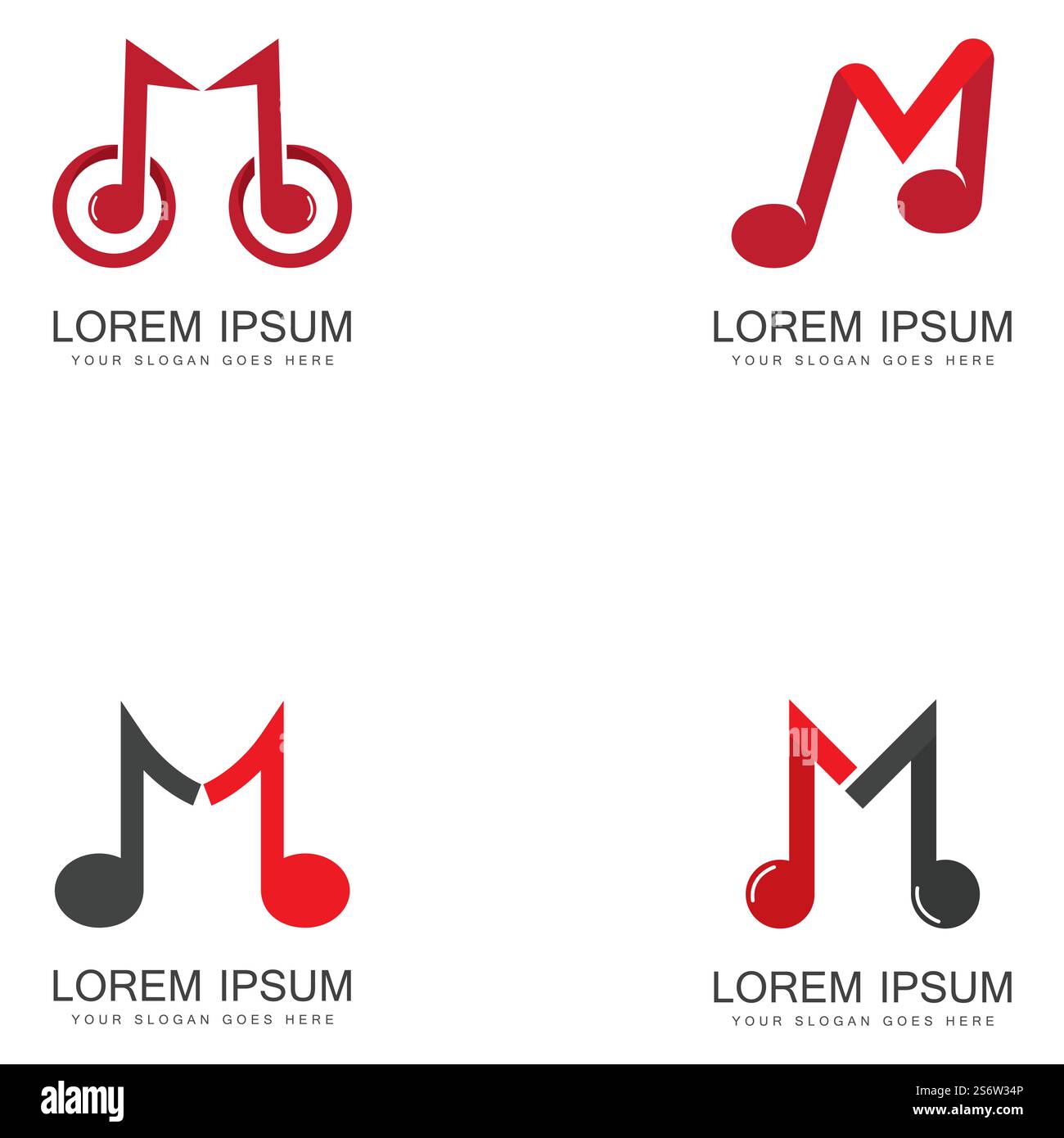 Music logo vector icon - Vector. Letter M Music Logo Stock Vector Image ...