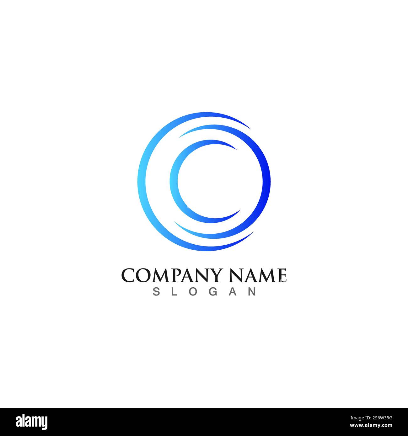 blue circle ellipse logo design Stock Vector Image & Art - Alamy