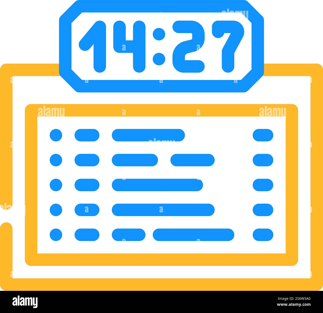 schedule information color icon vector. schedule information sign ...