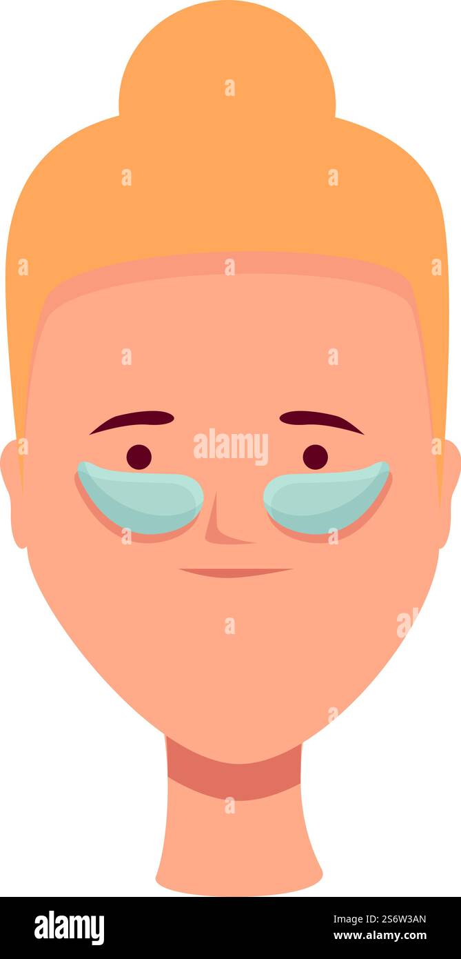 Clean eye patch icon cartoon vector. Face gel. Skin pack. Clean eye ...