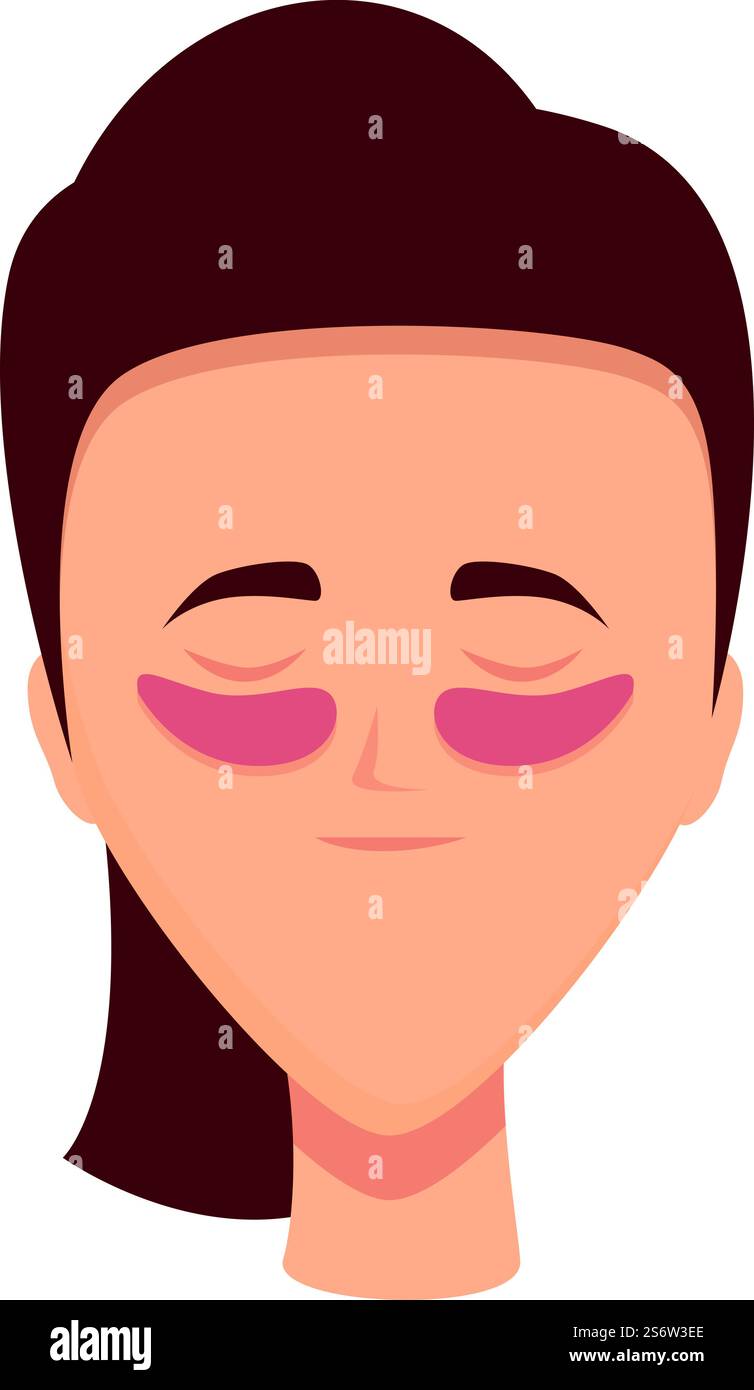 Sleep eye patch icon cartoon vector. Face gel. Facial skincare. Sleep ...