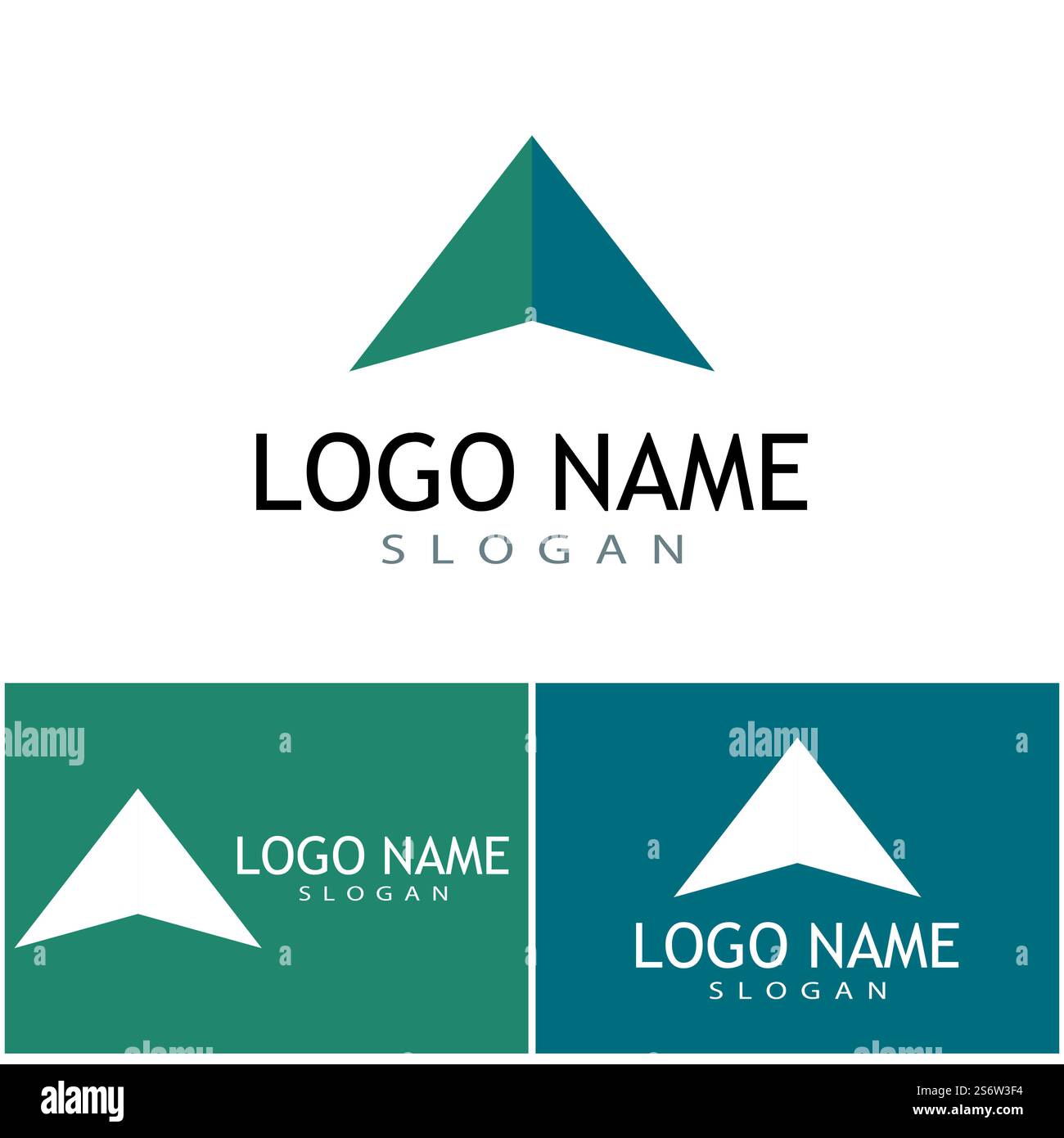 Futuristic Triangle Chain logo design inspiration Stock Vector Image ...