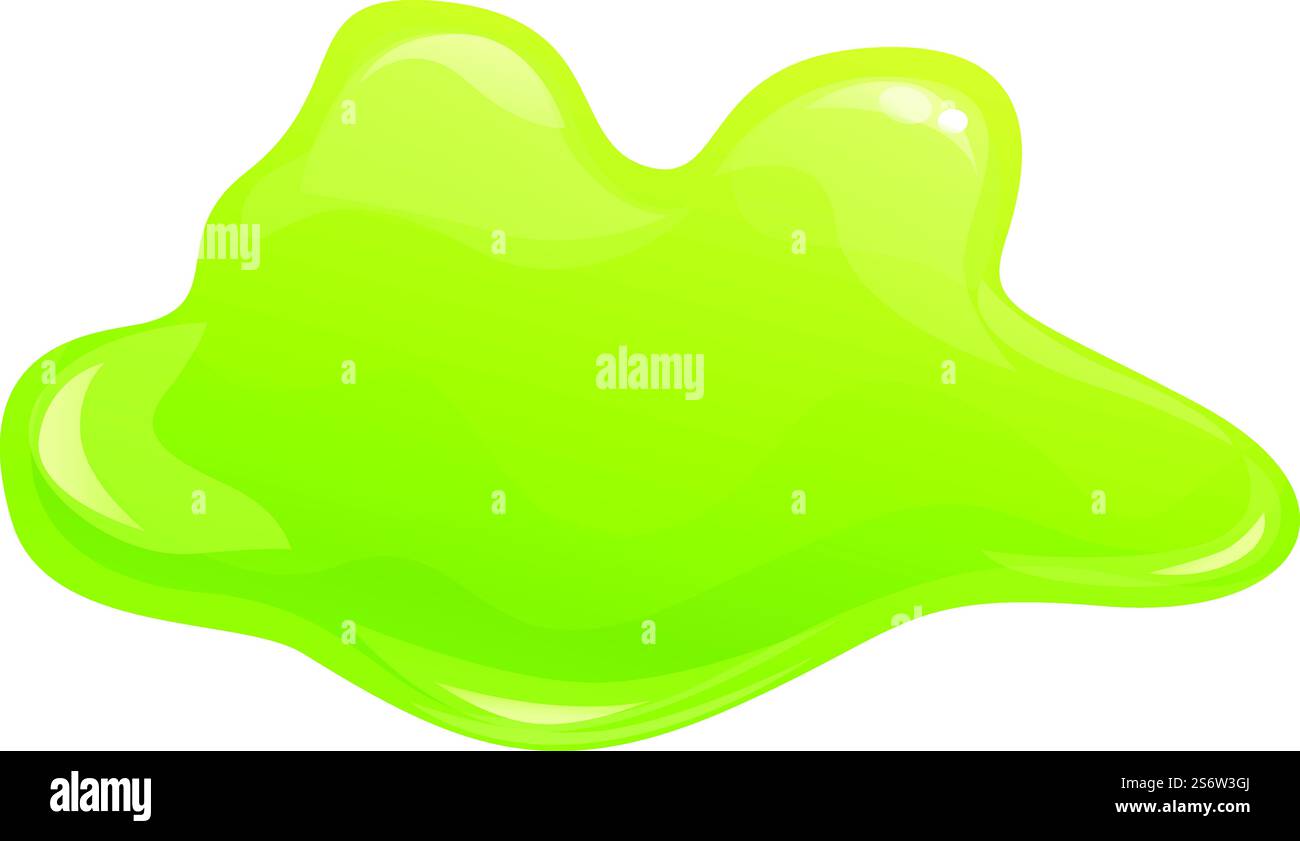 Toxic splash icon cartoon vector. Green slime. Goo liquid. Toxic splash ...