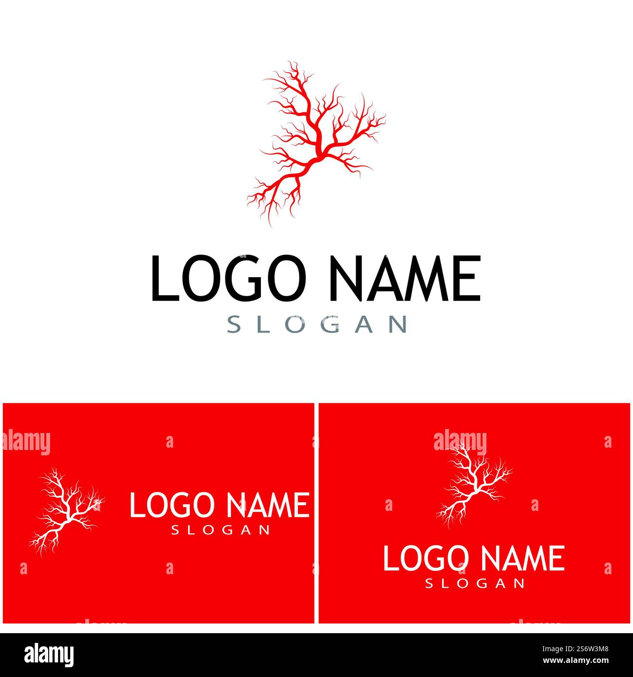 Veins Logo Template vector symbol medical design Stock Vector Image ...