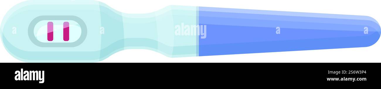 Strip pregnant test icon cartoon vector. Positive ovulation. Negatine ...