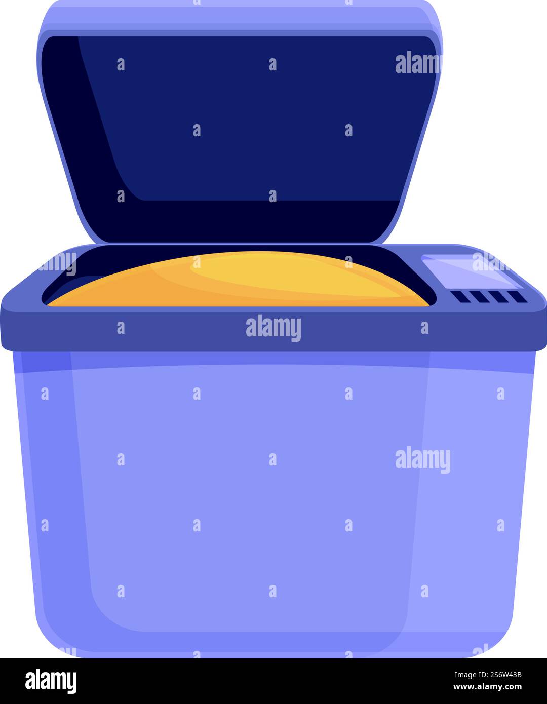 Cook bread machine icon cartoon vector. Kitchen food. Domestic oven ...