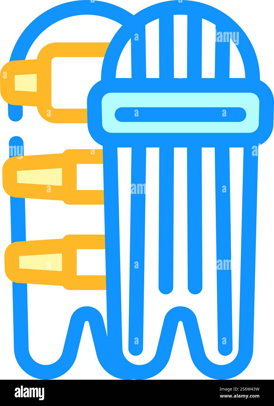 overlays cricket game equipment color icon vector. overlays cricket ...