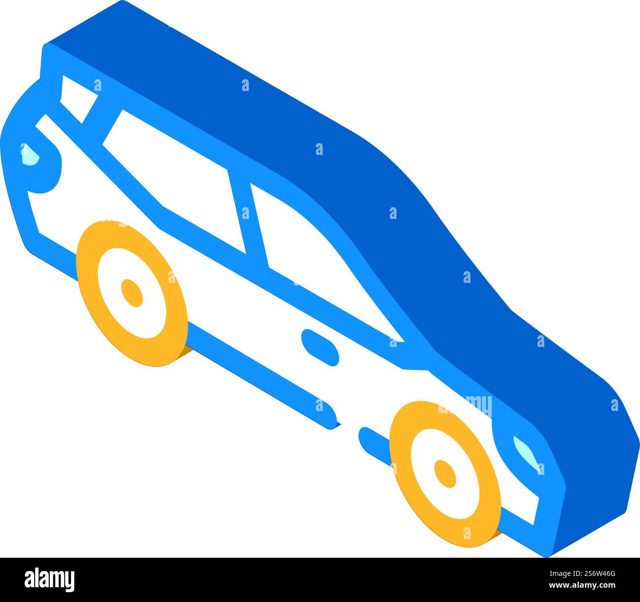 car transport isometric icon vector. car transport sign. isolated ...
